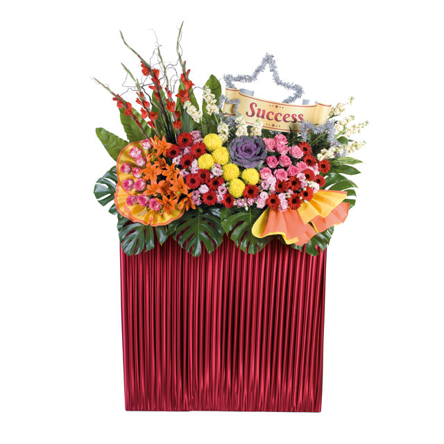 Congratulatory Flower Stand - Monumental Success – FarEastFlora.com