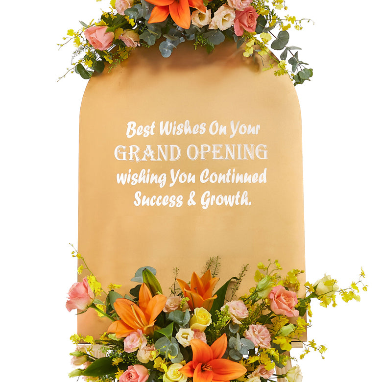 Personalized Congratulatory Flower Stand – Sunrise BloomBoard ...