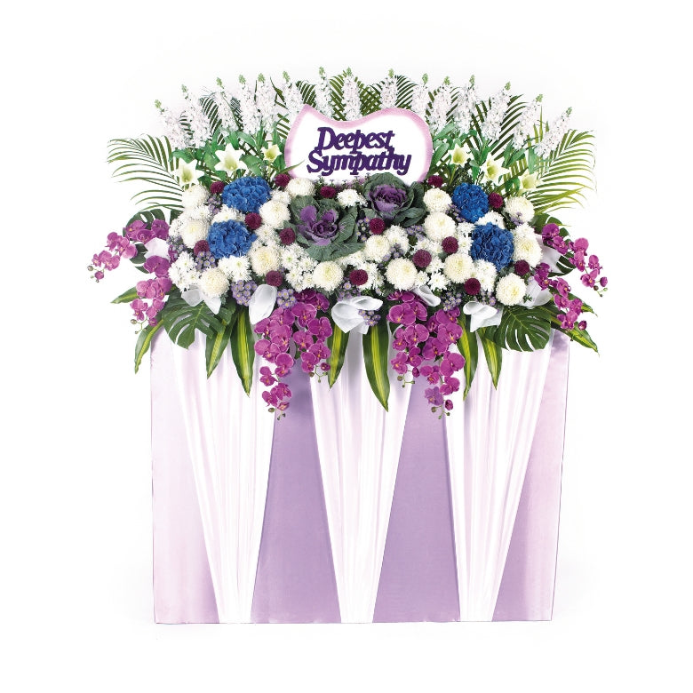 Sympathy Flower Stand - Deepest Sympathy | FarEastFloracom SG No 1 ...