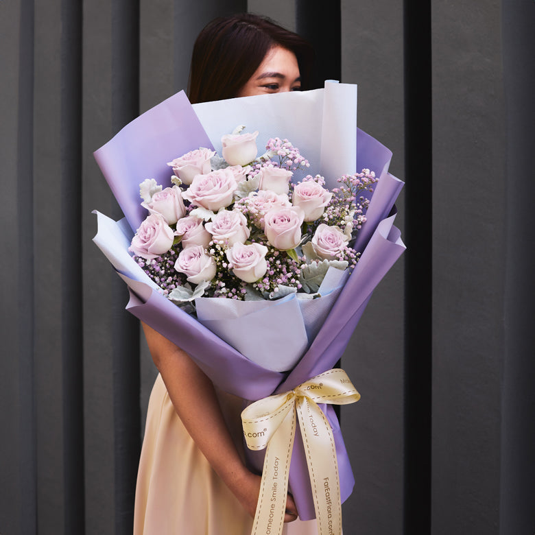 Heart of the Ocean Premium Roses - Flower Bouquet | FarEastFloracom ...