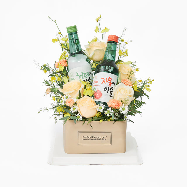 Love You Soju Much - Soju x Flowers Gift Set – FarEastFlora.com